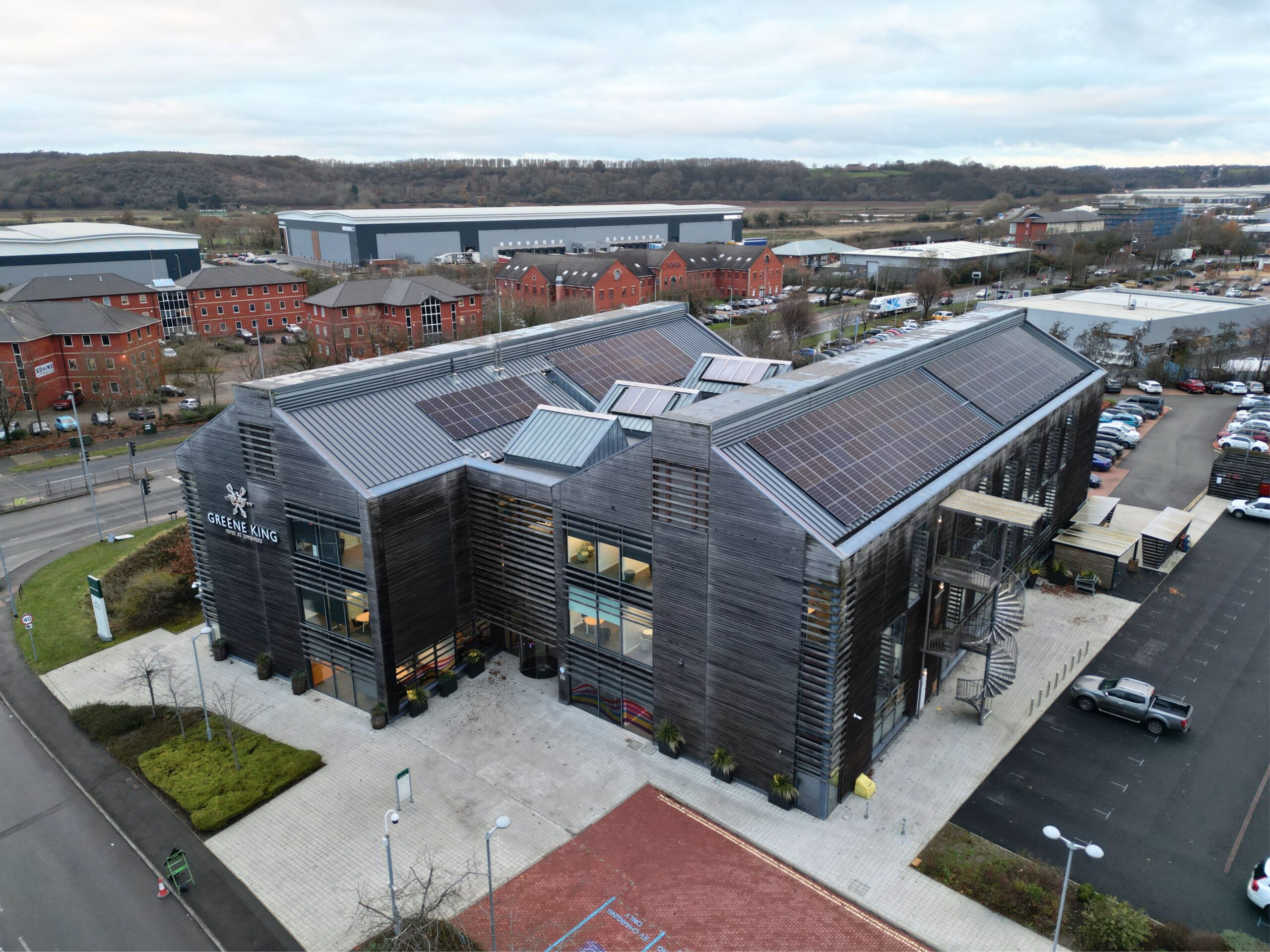 Rooftop Solar | Greene King target Net Zero | Olympus Power Ltd